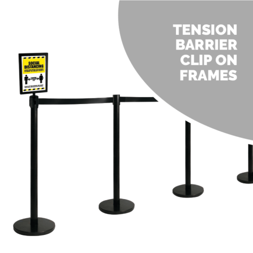 Tension Barrier Clip On Frames | PBS